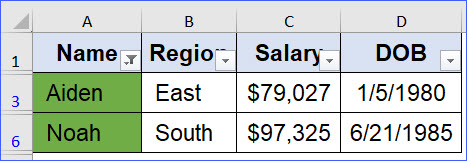 How To Filter A Data Range Based On Cell Color ExcelNotes