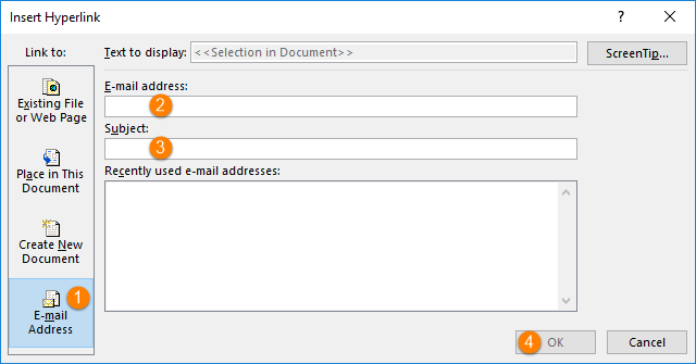 How To Add A Mailto Hyperlink ExcelNotes
