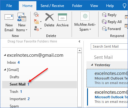 How to Change the Default Startup Folder in Outlook - ExcelNotes