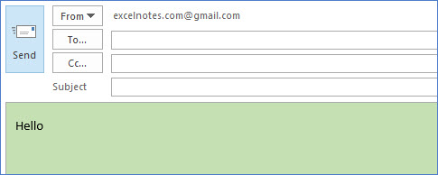 How to Add Background to A Message in Outlook - ExcelNotes