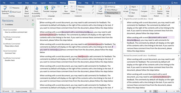 How to Combine Reviewers' Commends in Word - ExcelNotes