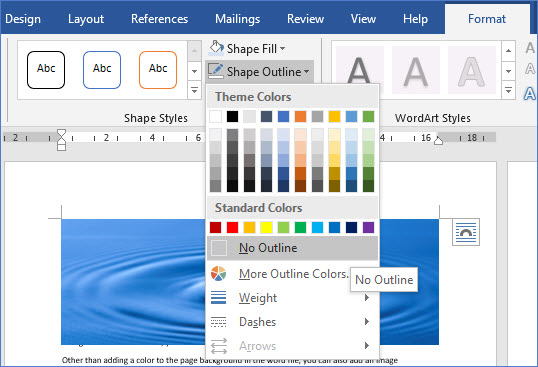 How to Add a Picture Background to a Paragraph in Word - ExcelNotes