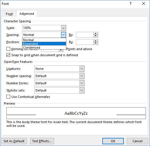 How To Change The Spacing Between Letters In Word ExcelNotes