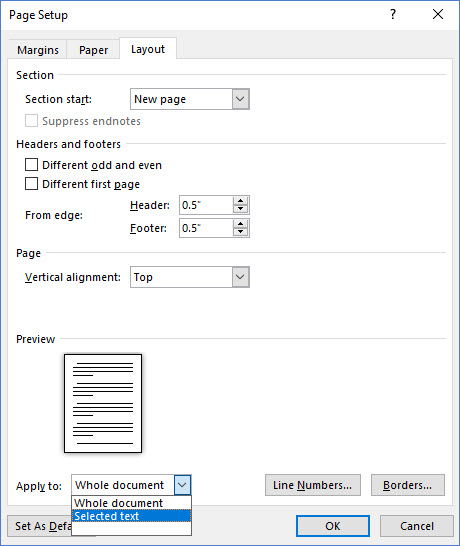 How To Add Line Numbers To One Or Multiple Sections In Word ExcelNotes