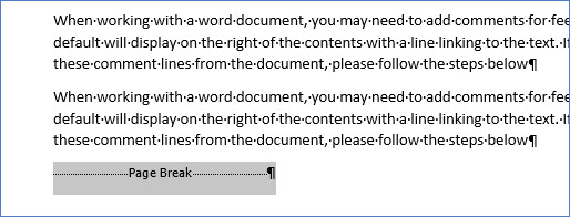 Insert A Page Break In Word Doc With Ctrl And Enter Streamsolpor