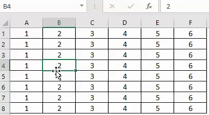 Right Arrow: One Cell Right - ExcelNotes