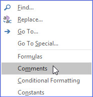 How to Find Cells with a Comment - ExcelNotes