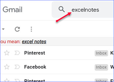 How to Search Inbox in Gmail - ExcelNotes