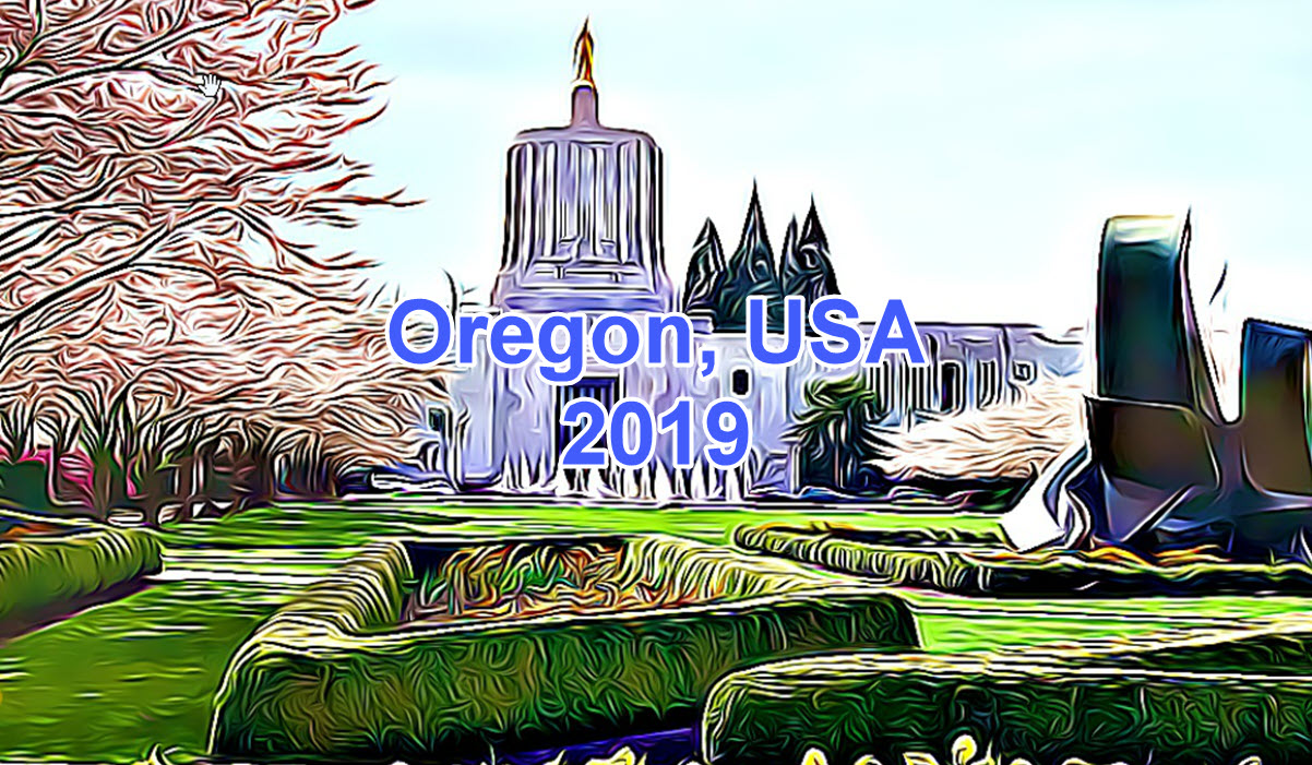 Working Days in Oregon, USA in 2019 - ExcelNotes