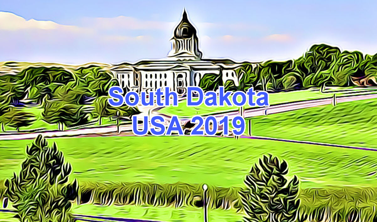 Working Days in South Dakota, USA in 2019 - ExcelNotes