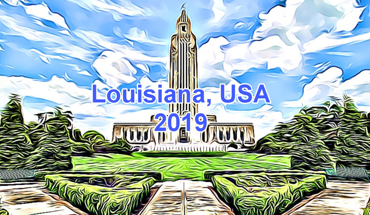 Working Days in Louisiana, USA in 2019 - ExcelNotes