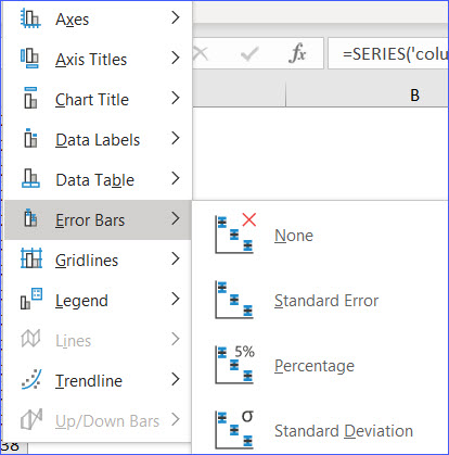 How to Add Error Bars to a Chart - ExcelNotes