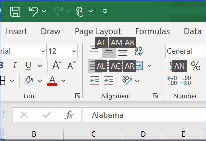 Alt+H, A, then C: Center Align Cell - ExcelNotes