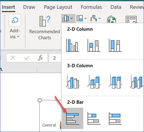 How to Make a Bar Chart - ExcelNotes