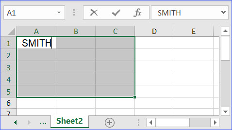 Ctrl+Enter: Fill Cell Range with Current Entry - ExcelNotes