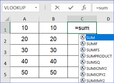 Ctrl+Shift+A: Insert Argument and Parentheses - ExcelNotes