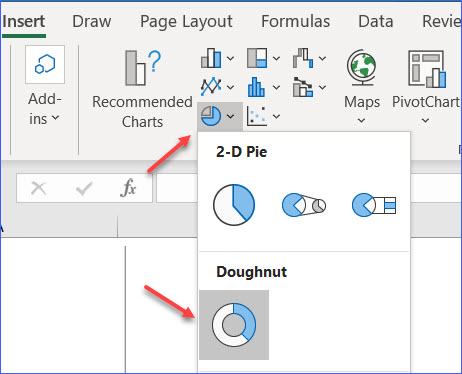 How to Make a Doughnut Chart - ExcelNotes