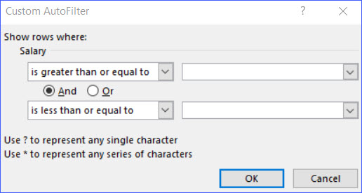 How To Filter A Data Range To Have Values Between Two Numbers Excelnotes