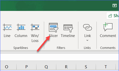 How to Insert a Table Slicer - ExcelNotes