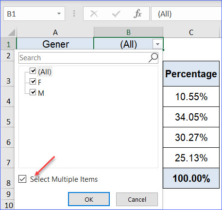 How to Add a Filter to the Pivot Table - ExcelNotes