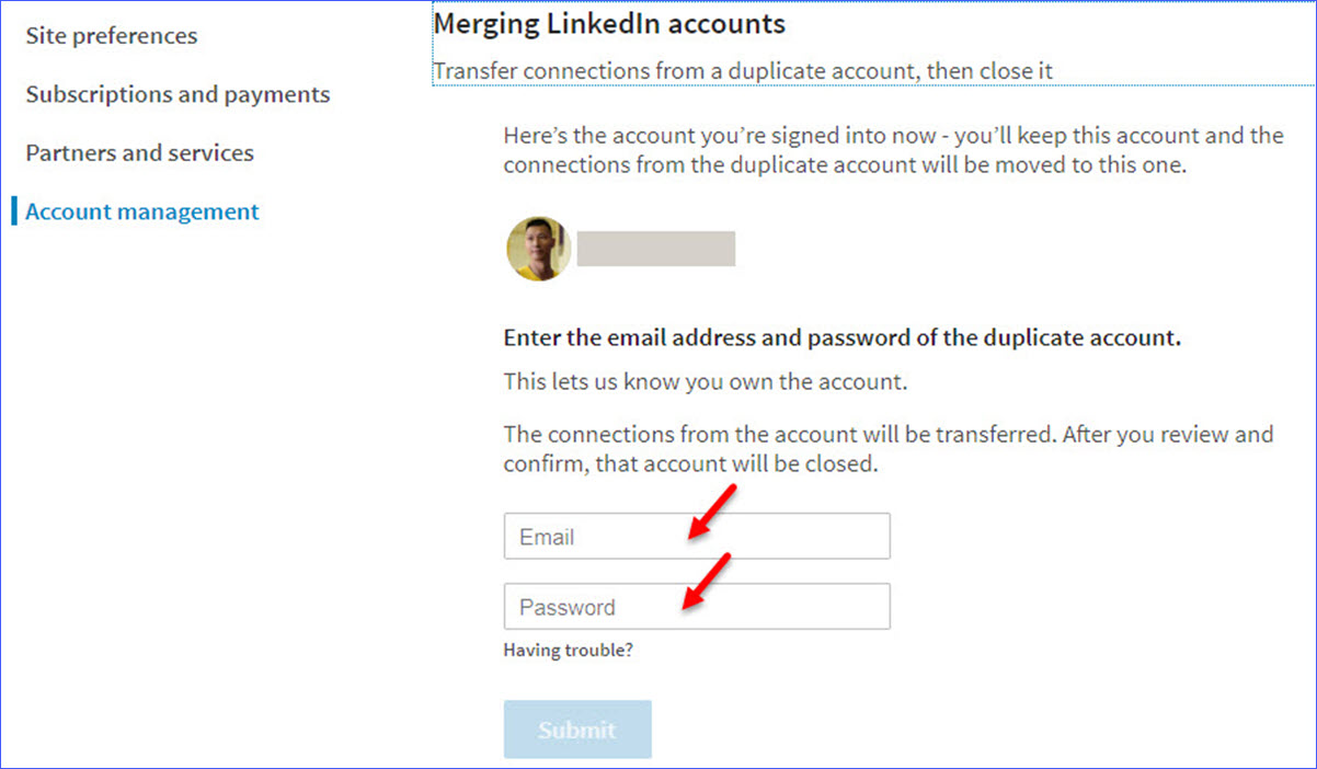 How to Merge LinkedIn Accounts - ExcelNotes