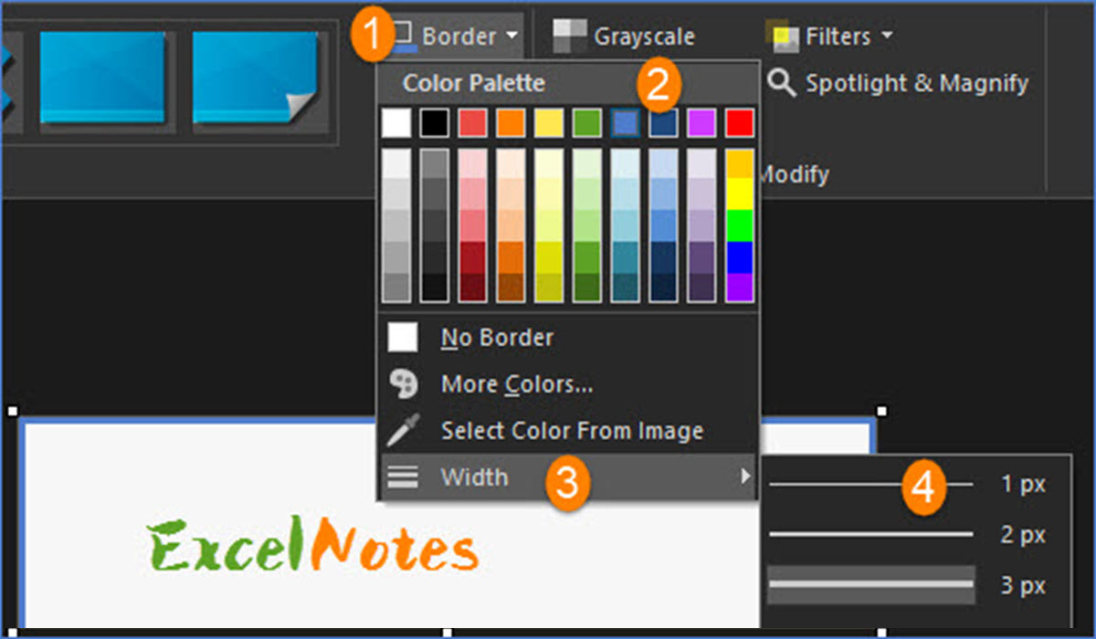 How To Add Image Border With Snagit Excelnotes