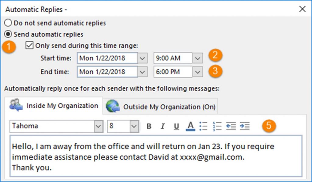 How to Set Up Out of Office Auto-Reply in Outlook - ExcelNotes