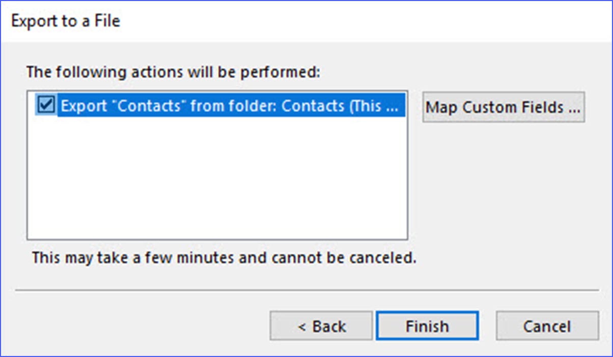How To Export Outlook Contacts To A CSV File ExcelNotes