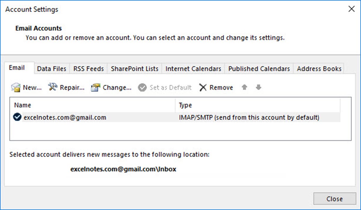 How To Delete An Email Account From Outlook Excelnotes