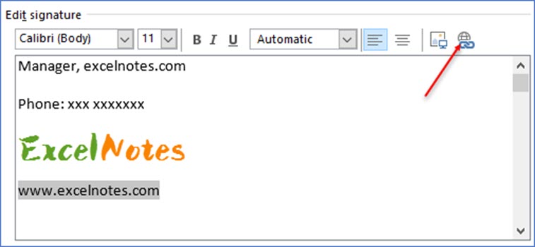 How to Create an Email Signature in Outlook - ExcelNotes
