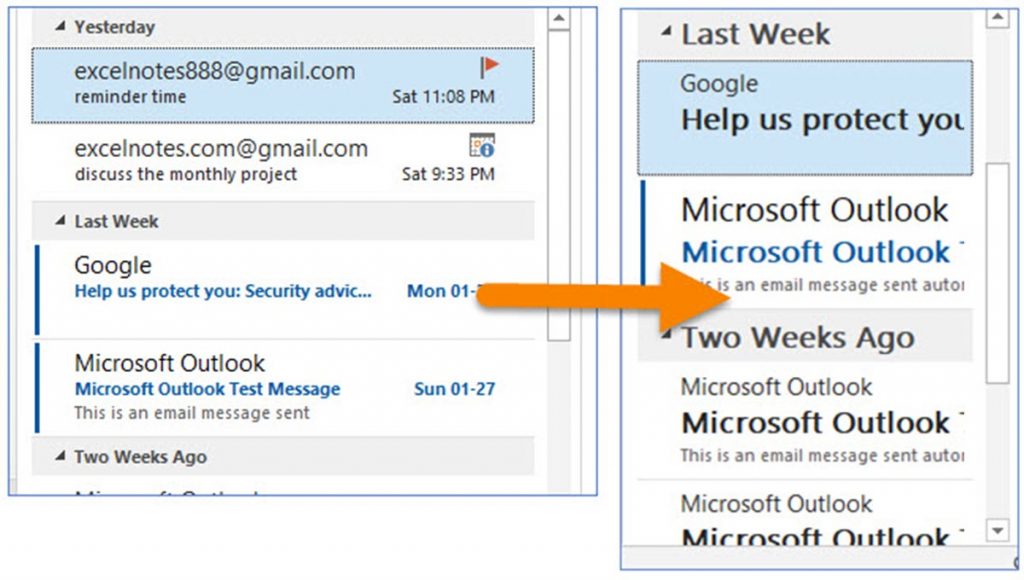 How To Change The Font Or Font Size In The Message List In Outlook 
