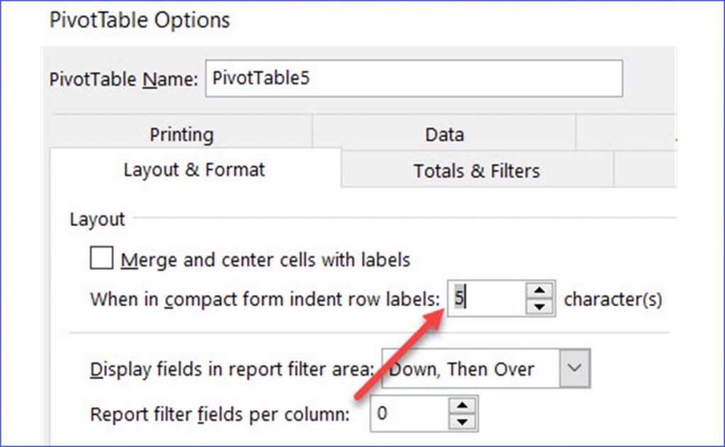 How To Increase Indent Row Labels In Pivot Table Compact Form ExcelNotes