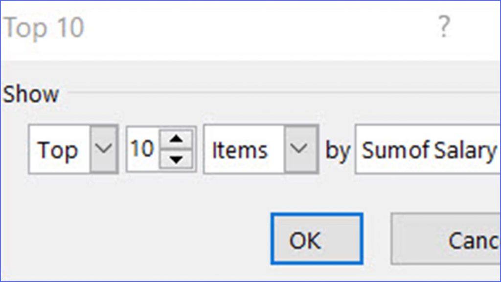 How To Get Top 10 Values From The Pivot Table ExcelNotes