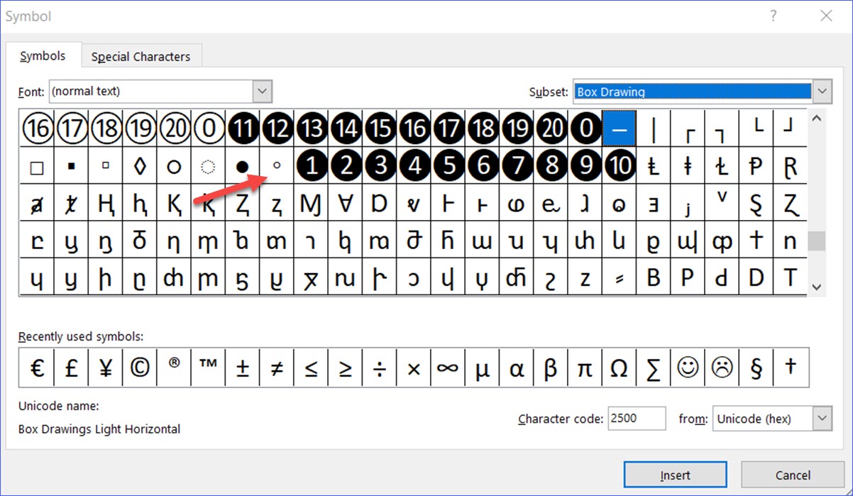 4 Ways to Insert Bullets - ExcelNotes