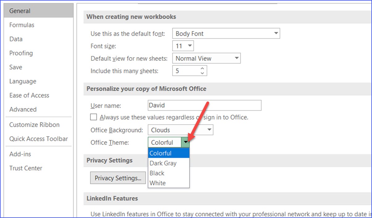 How To Change Excel Color Scheme ExcelNotes