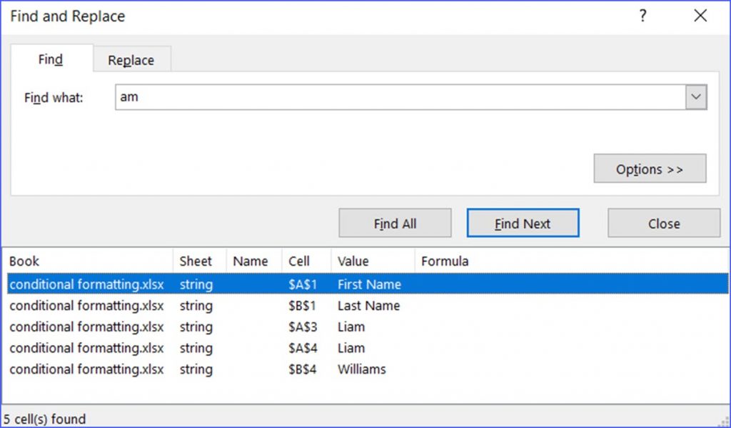 How To Find A Text String ExcelNotes
