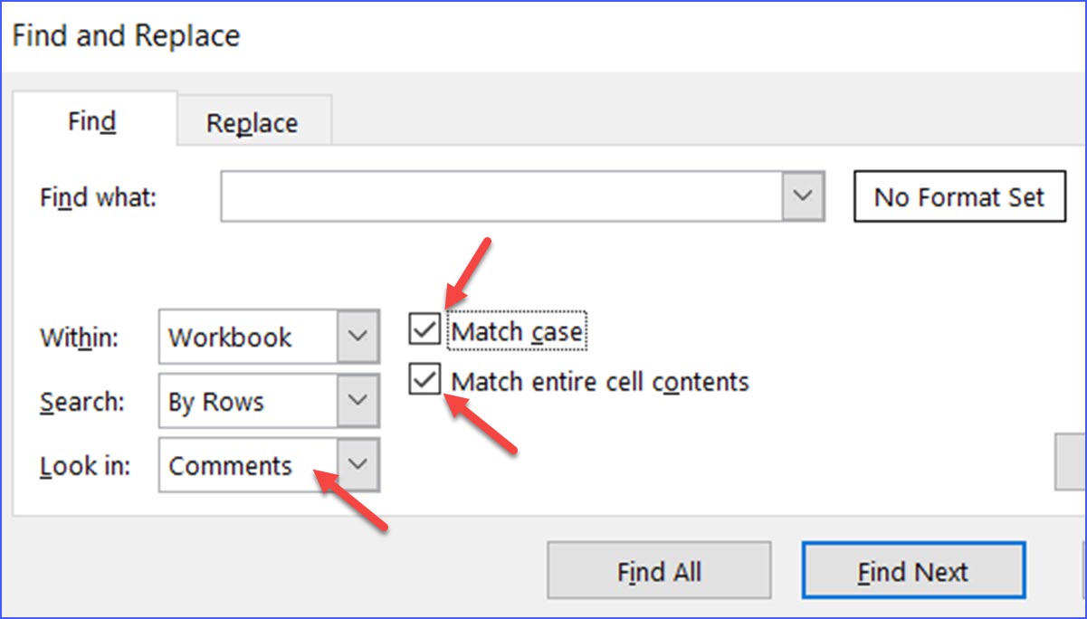How To Find A Text String Match The Entire Comments With Case Sensitive Excelnotes