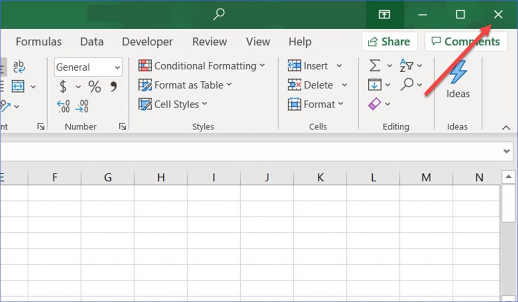 How To Resize Or Close An Excel File ExcelNotes