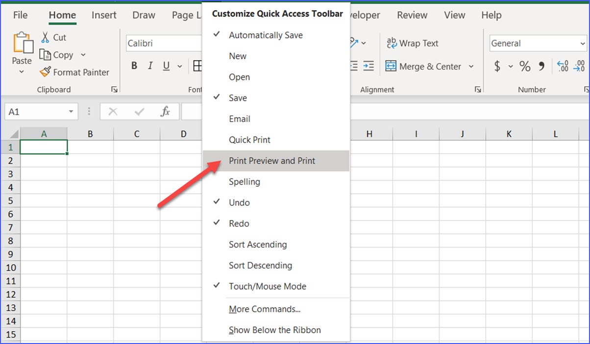 How To Add Quick Print To Quick Access Toolbar ExcelNotes