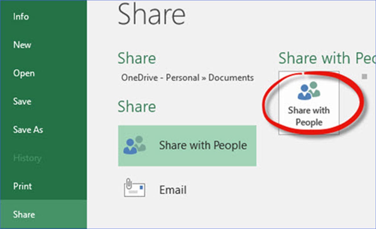 How to Share Excel with People - ExcelNotes