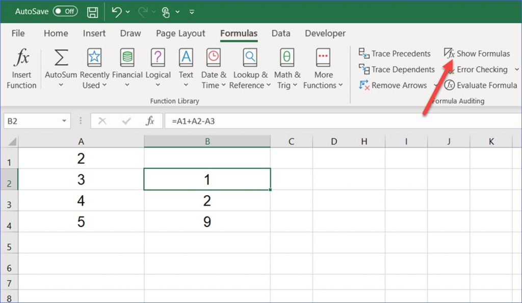 How To Show All Formulas In Excel ExcelNotes