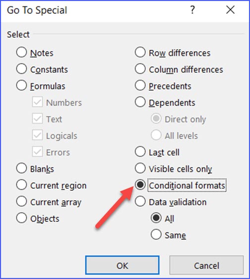 How To Select All Cells With Conditional Formatting Excelnotes