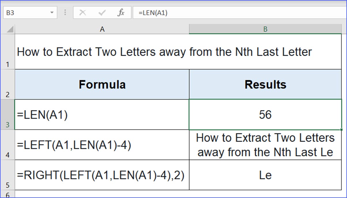 How To Extract Two Letters Away From The Nth Last Letter ExcelNotes