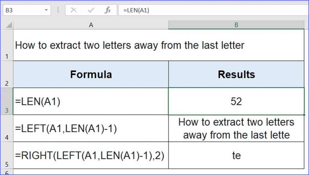 How To Extract Two Letters From The Last Letter In Excel ExcelNotes