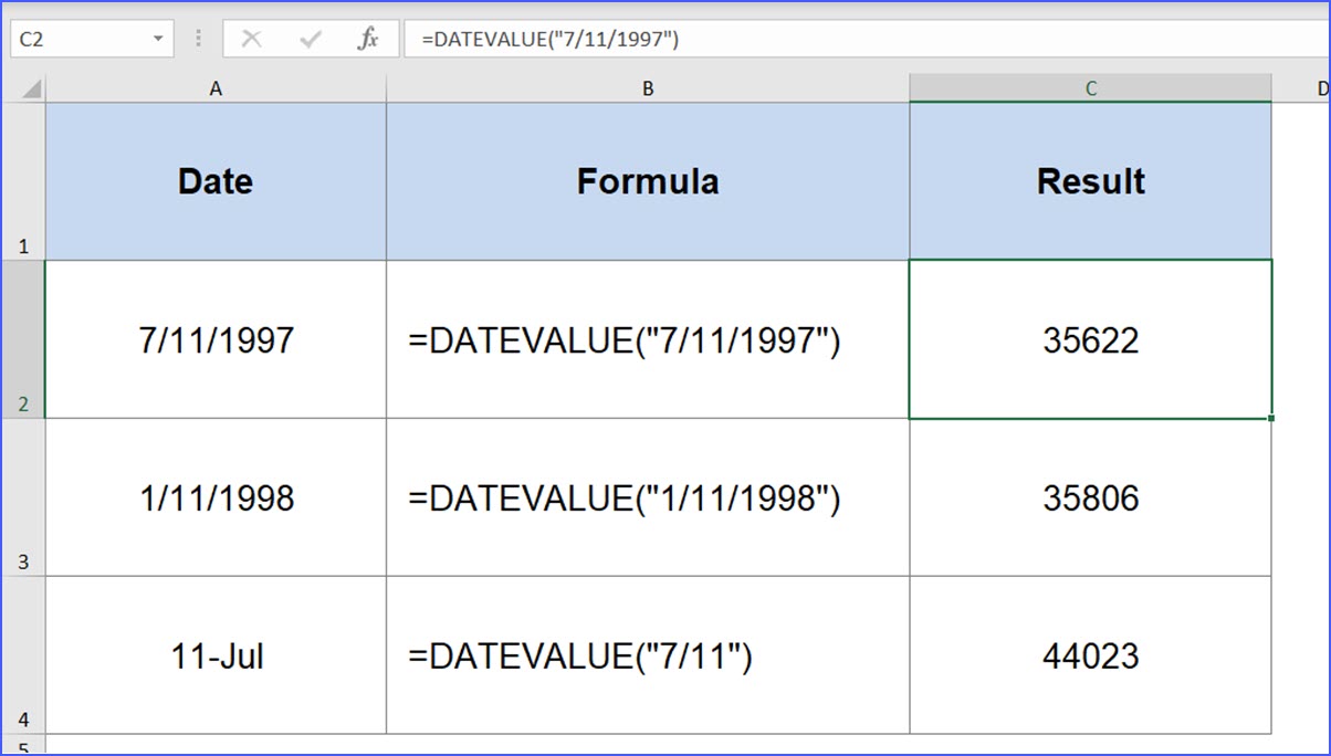 How To Use DATEVALUE Function ExcelNotes