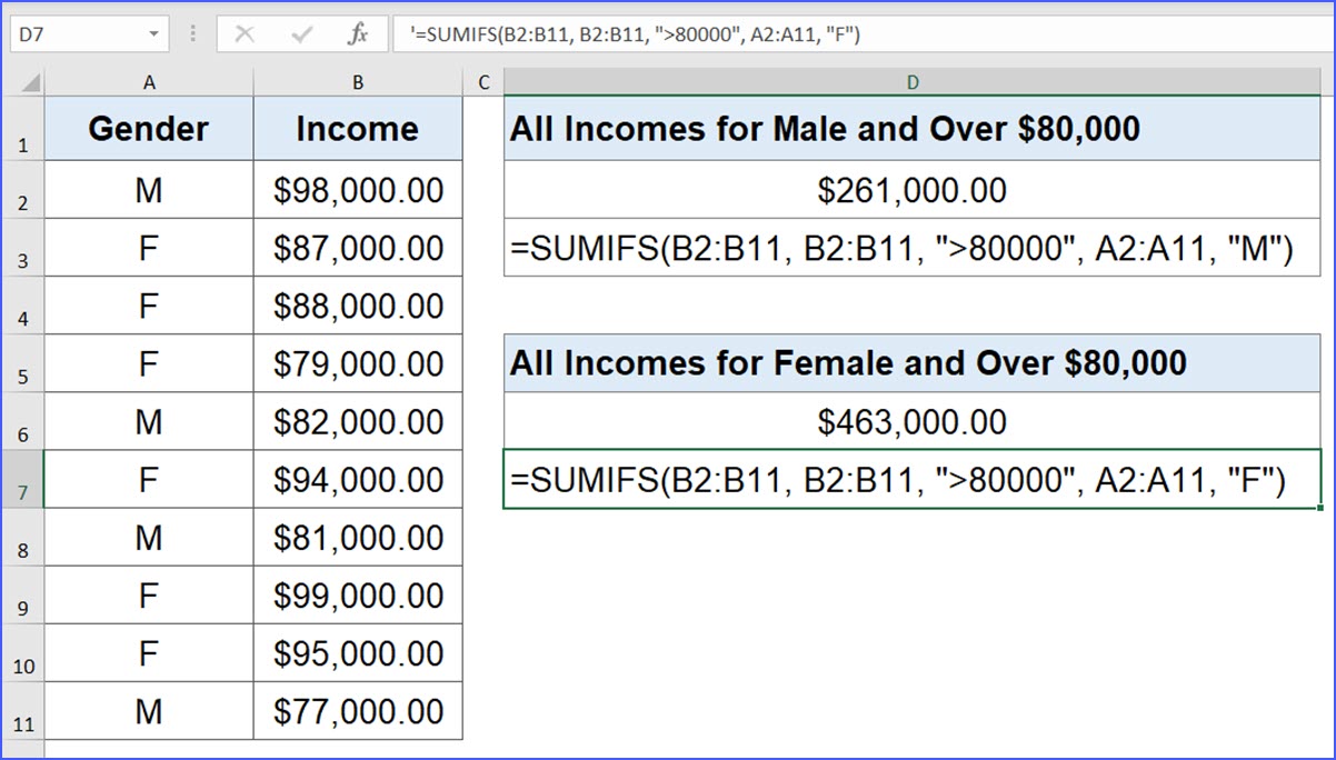 How To Use SUMIFS Function ExcelNotes