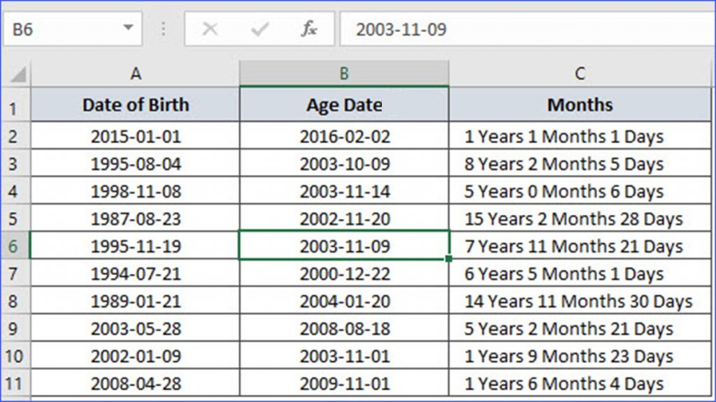 How To Calculate Years And Months Between Two Dates In Excel