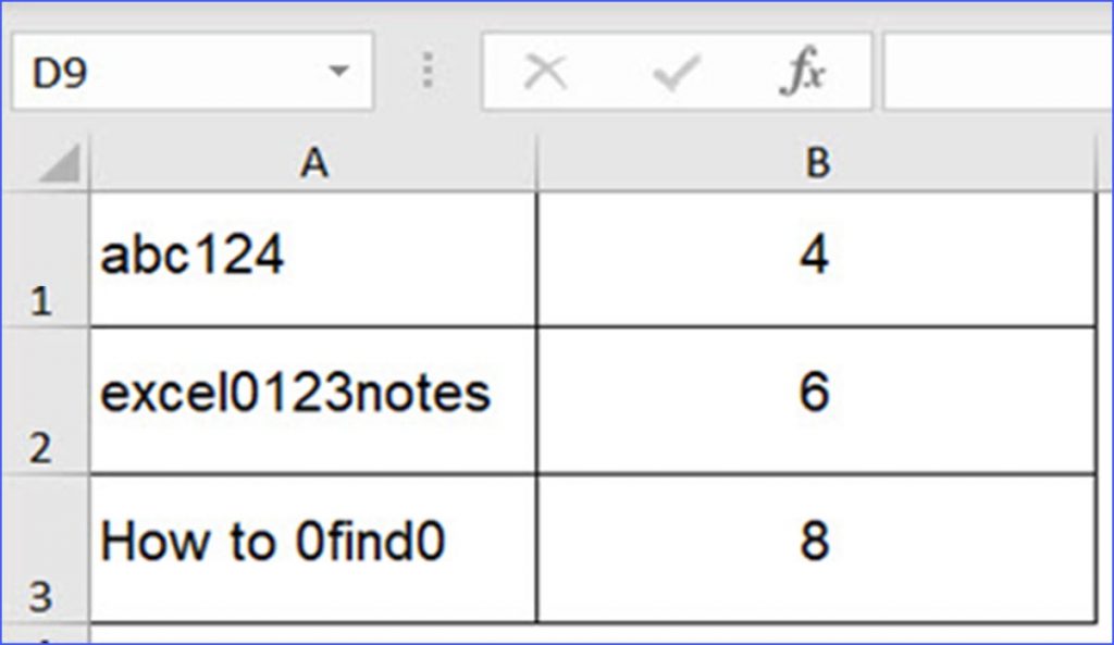 How To Locate The First Number In A Text String ExcelNotes