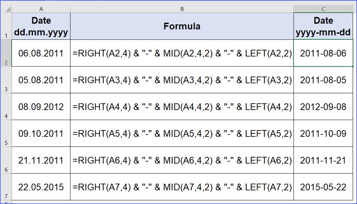 How To Change Date Format Dd mm yyyy To Yyyy mm dd ExcelNotes