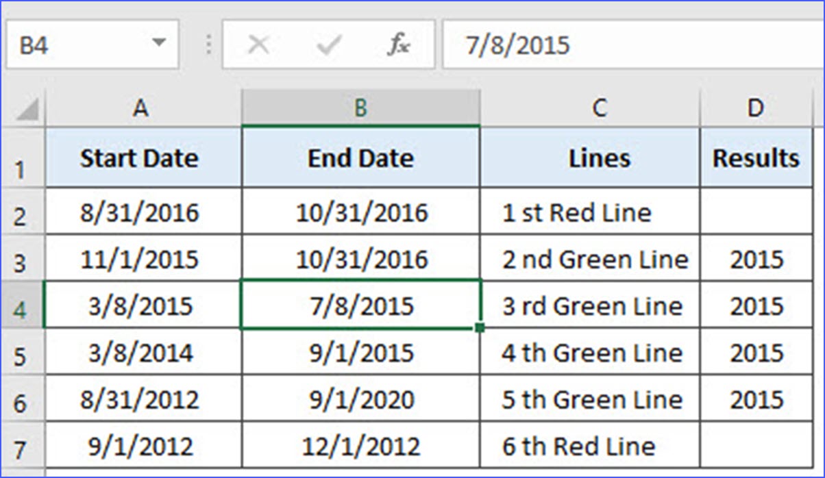 How to Count Cases based on Start and End Dates - ExcelNotes